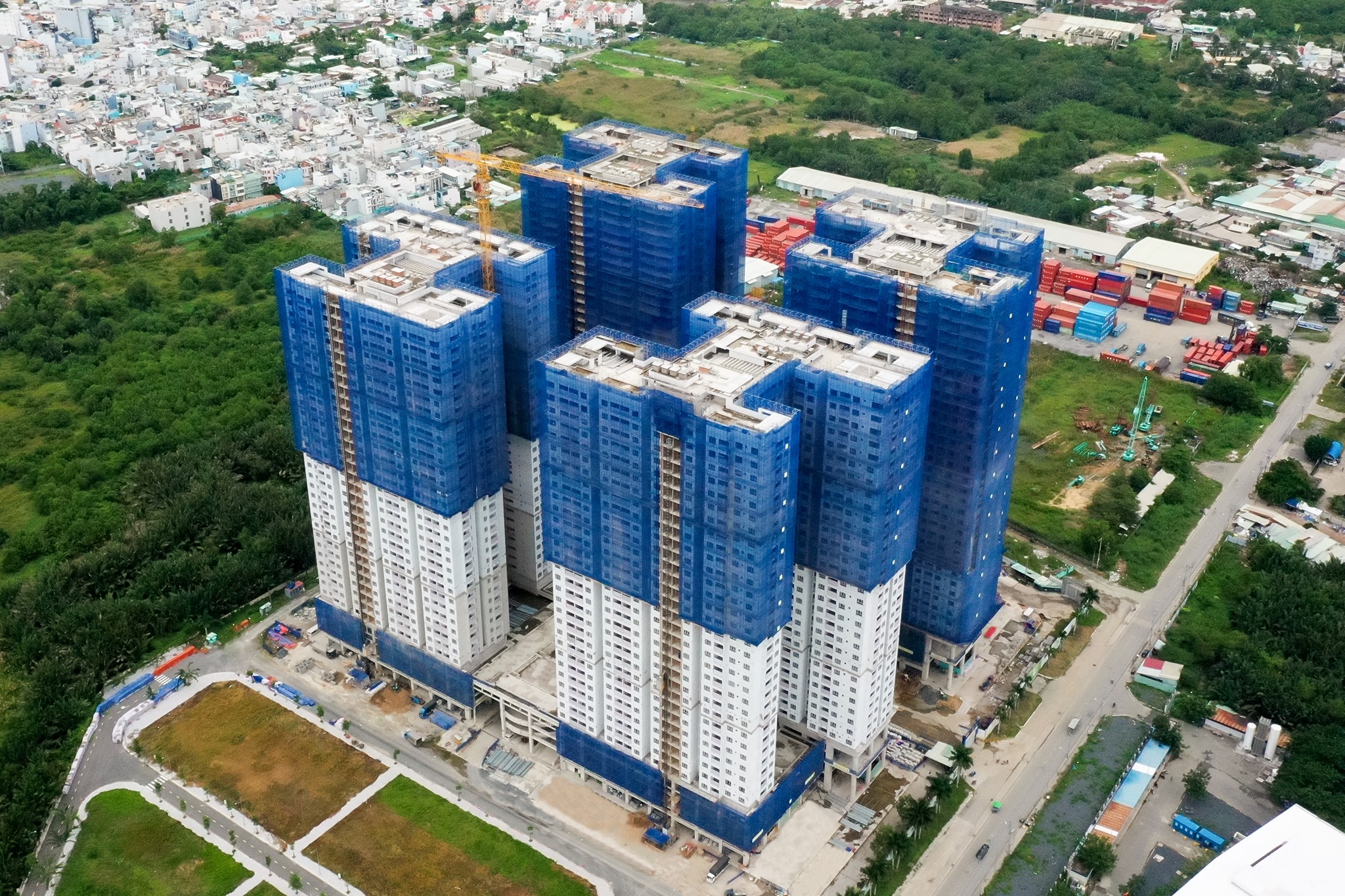 Tiến độ thi công tháng 10/2021 Q7 Saigon Riverside Complex, Đào trí